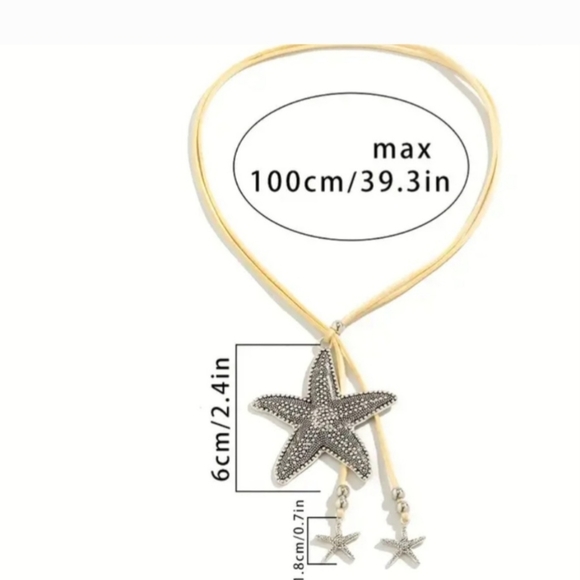 Pier 1 | Jewelry | Pier One Coastal Beachy Starfish Adjustable Cord ...